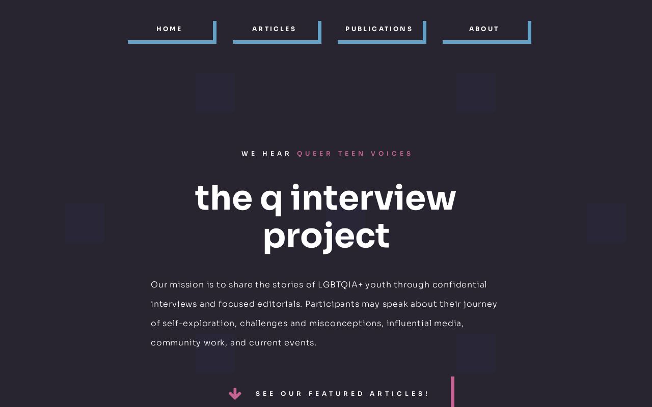 The Q Interview Project Site